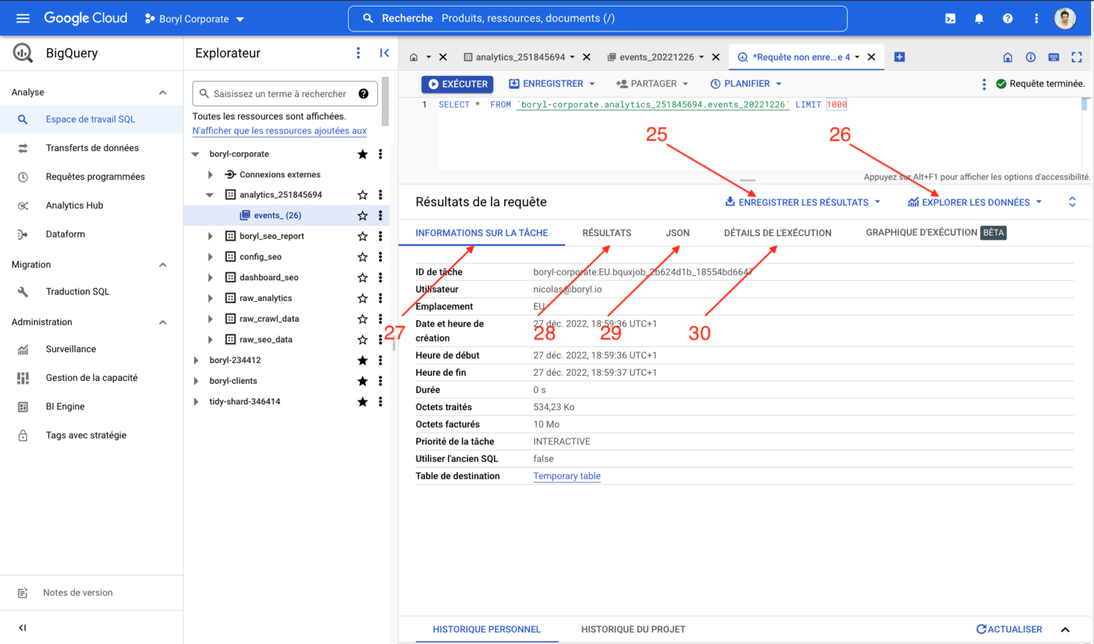 Google BigQuery : Formation/Guide complet 2023